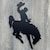 Bucking Bronc Metal Sign Cutout - Vintage Cowboy Riding Bucking Bronc ...