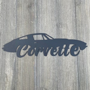 1963-1967 Corvette C2 Metal Sign Cutout - Etsy