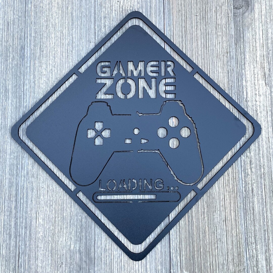 Gamer Zone: Metal Sign With Controller Design – Perfect for Gaming ...