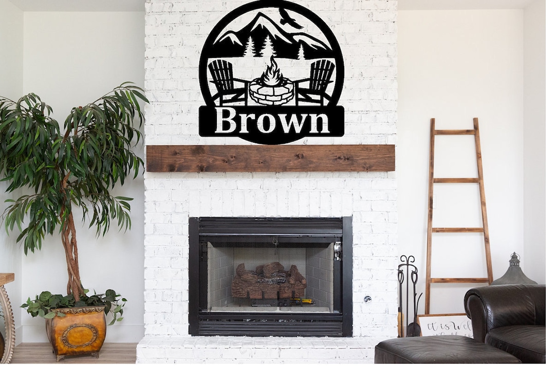 Personalized Firepit Monogram - Custom Family Name Sign - Personalized ...