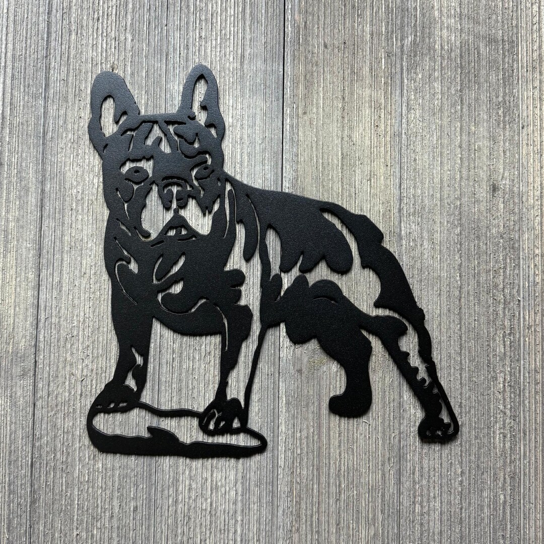 Bulldog Metal Wall Art – Rustic Pet Lover’s Décor - Etsy