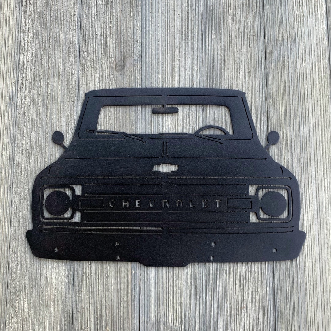 1970 Chevy C10 Metal Sign Cutout - '70 C10 Powder Coated Metal Sign ...
