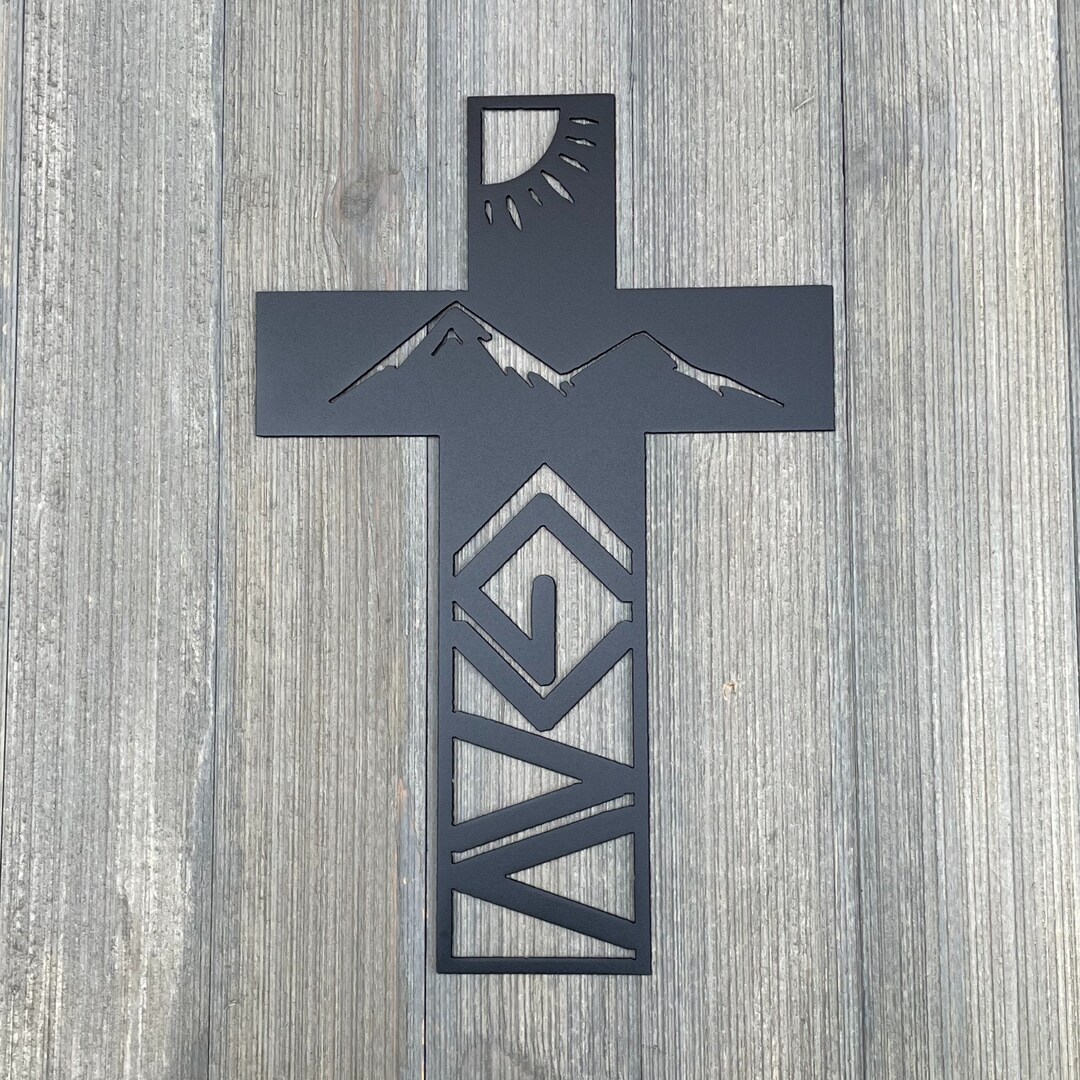 God is Greater Than the Highs and Lows Cross Metal Sign Cutout - Etsy