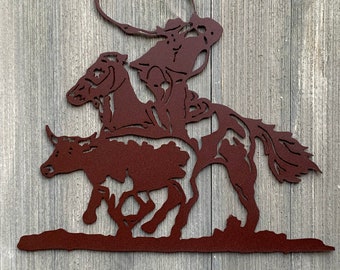 Roping Metal Sign - Etsy