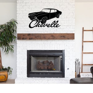 Chevelle Metal Sign Cutout - Chevelle Powder Coated Metal Sign ...