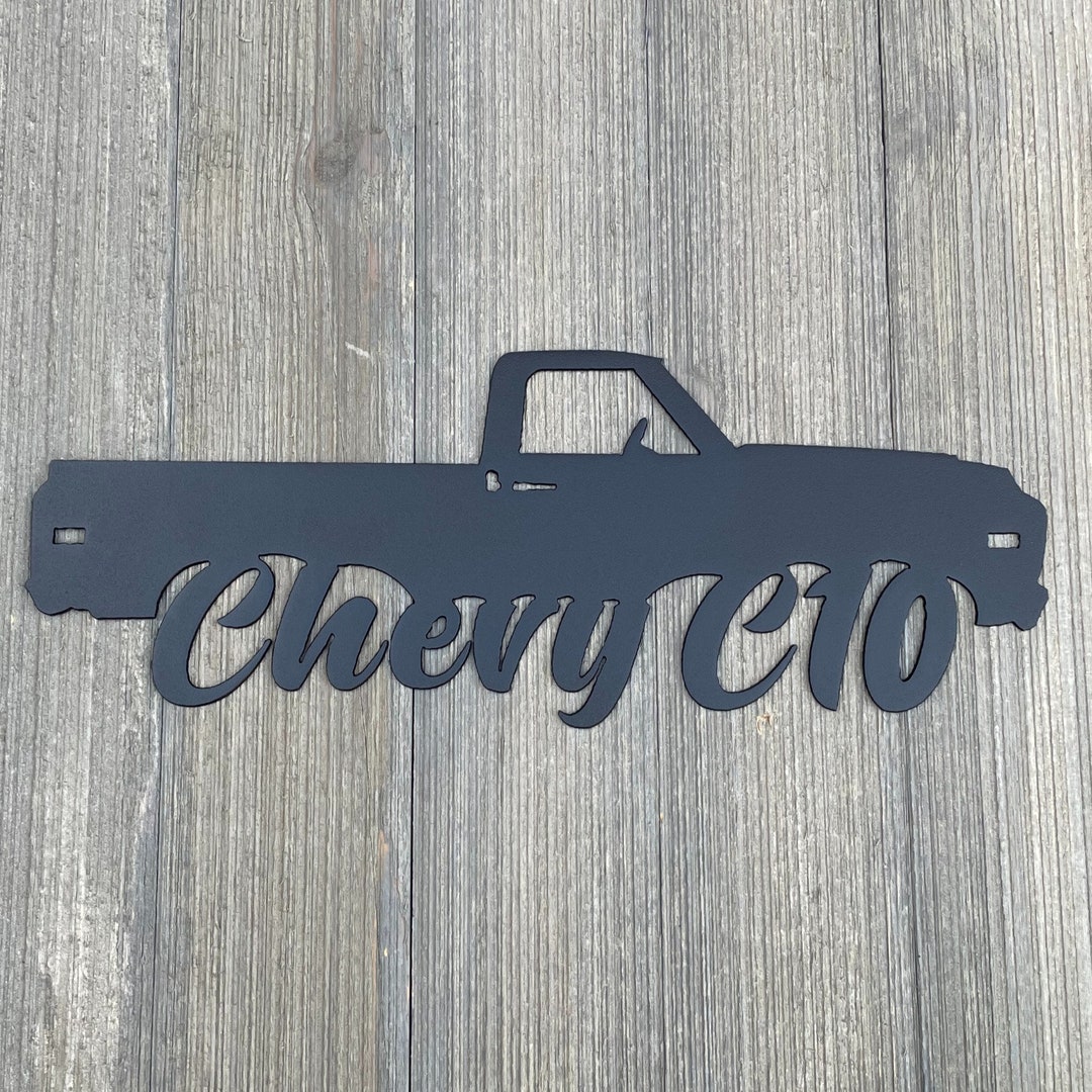 C10 Truck Legacy: Metal Sign Cutout (1967-1972) Second Generation - Etsy