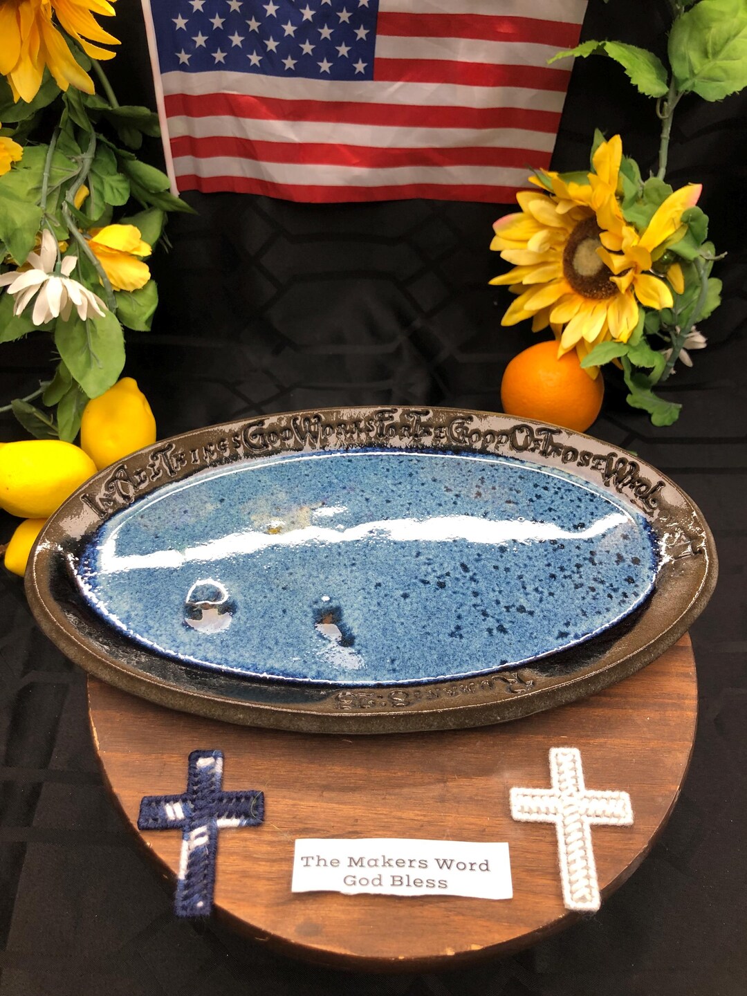 In All Things God Works... Handmade Pottery •religious Wedding Gifts ...