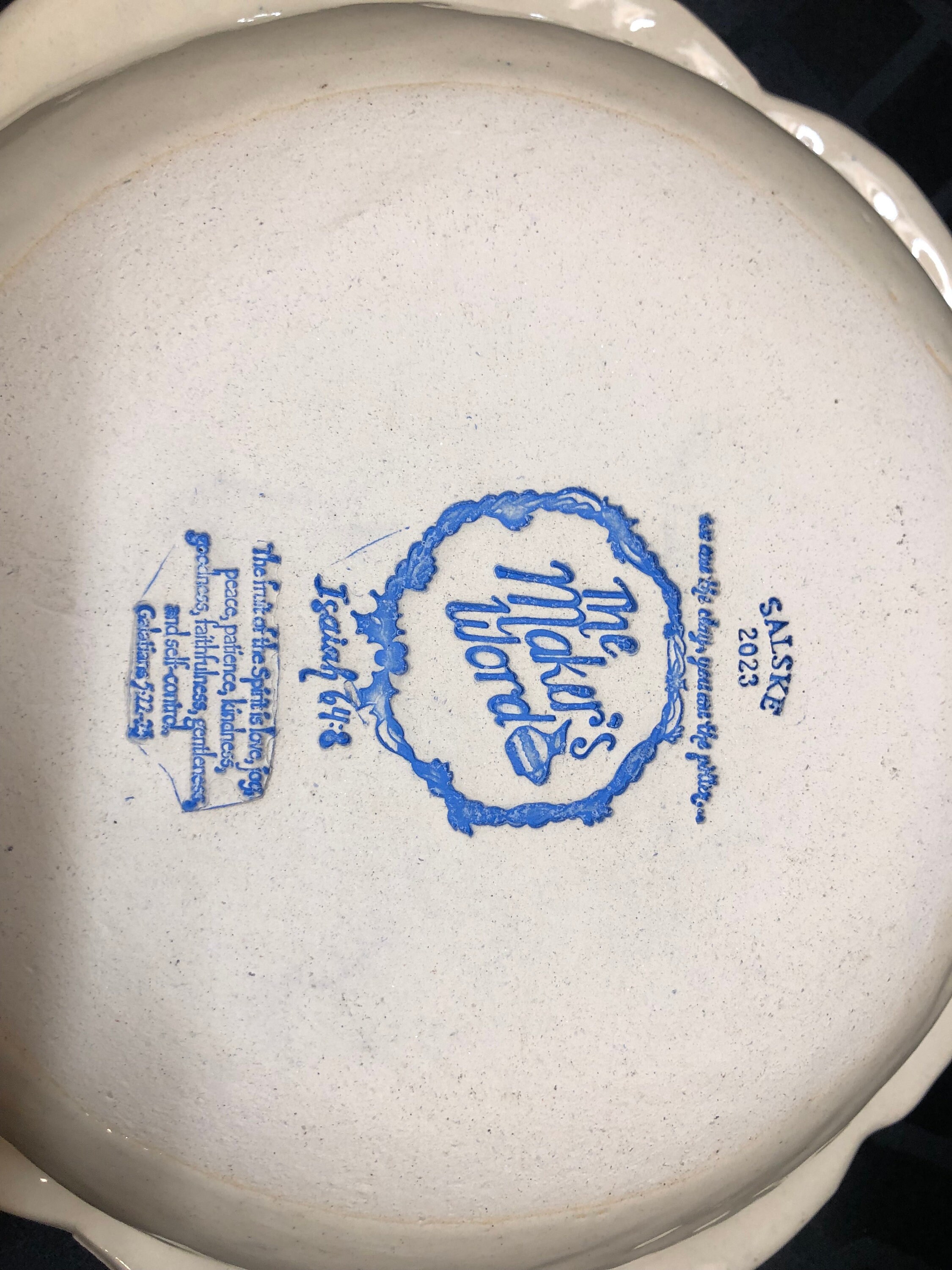 The Fruit of the Spirit is Love. Handmade Pottery Bowls •religious ...