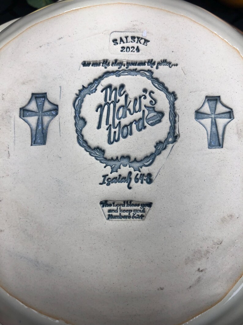 Love One Another... Handmade Pottery Bowls •religious Wedding Gifts ...