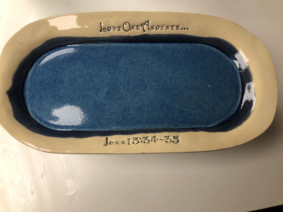 Love One Another... Handmade Pottery •religious Wedding Gifts Couple ...