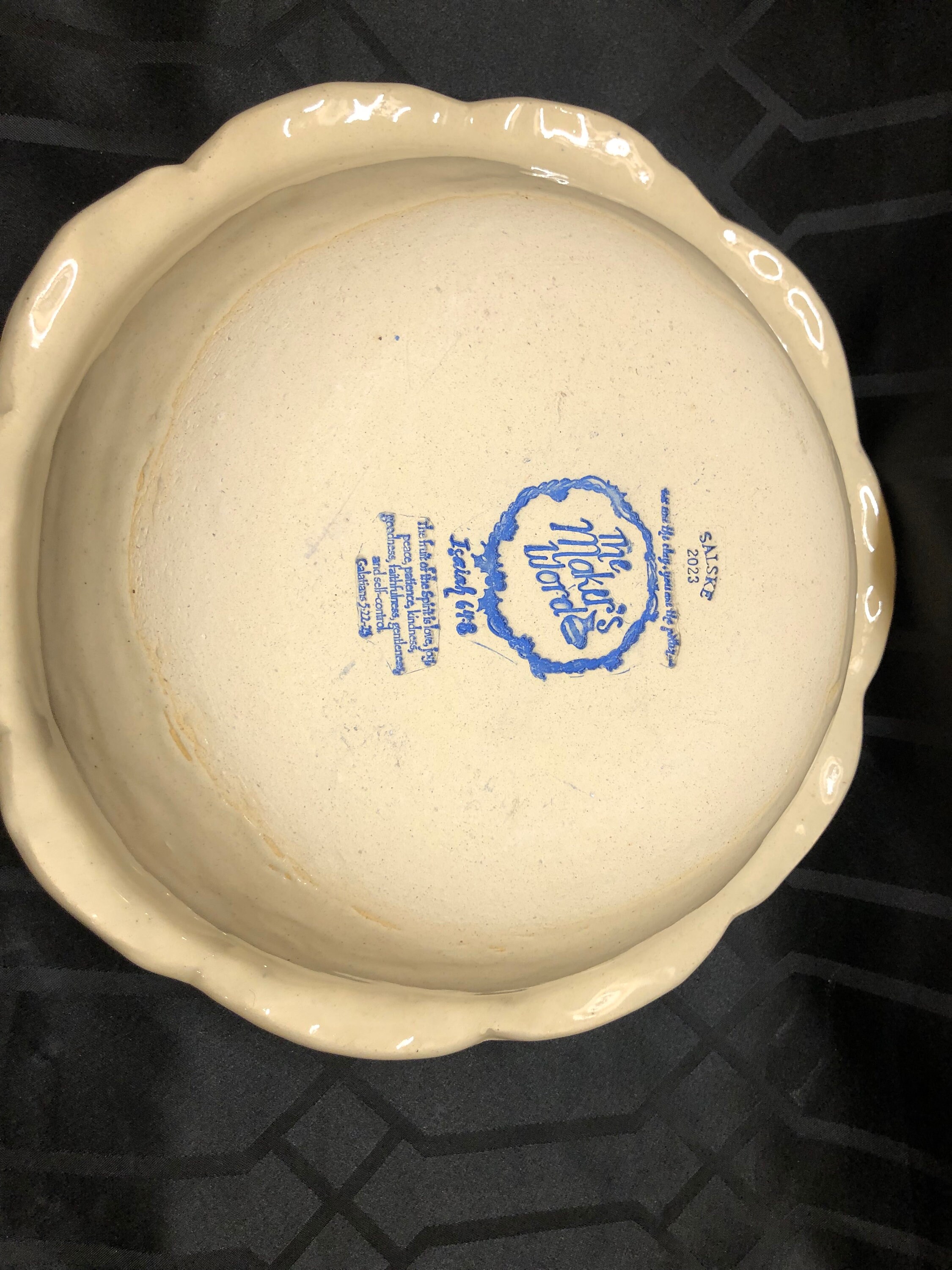 May the Grace of the Lord Jesus. Handmade Pottery Bowls religious ...