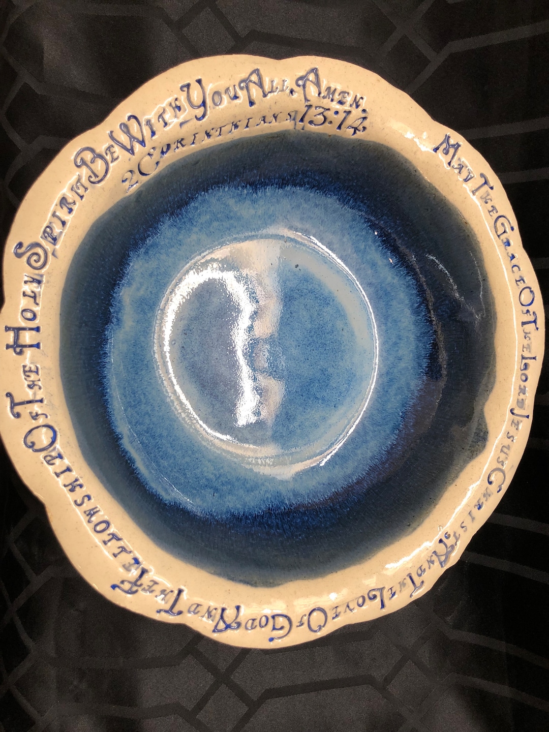 May the Grace of the Lord Jesus. Handmade Pottery Bowls religious ...