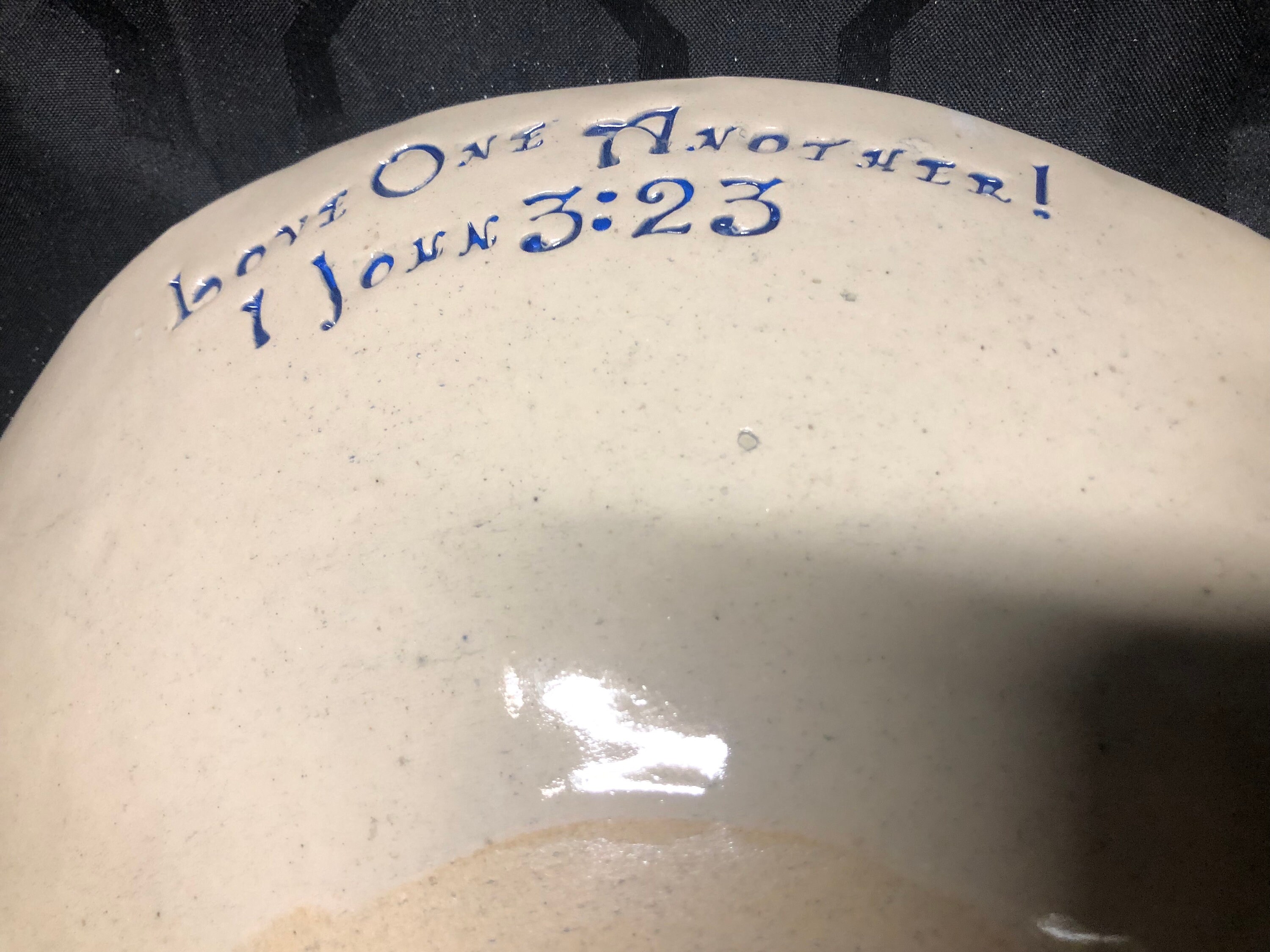 Love One Another Handmade Pottery Bowls religious Wedding Gifts Couple ...