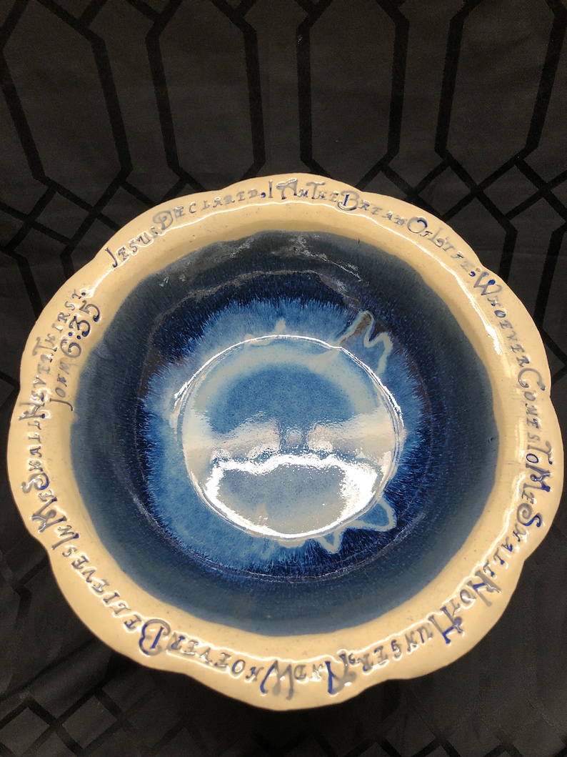 Jesus Declared, I Am the Bread. Handmade Pottery Bowls •religious ...