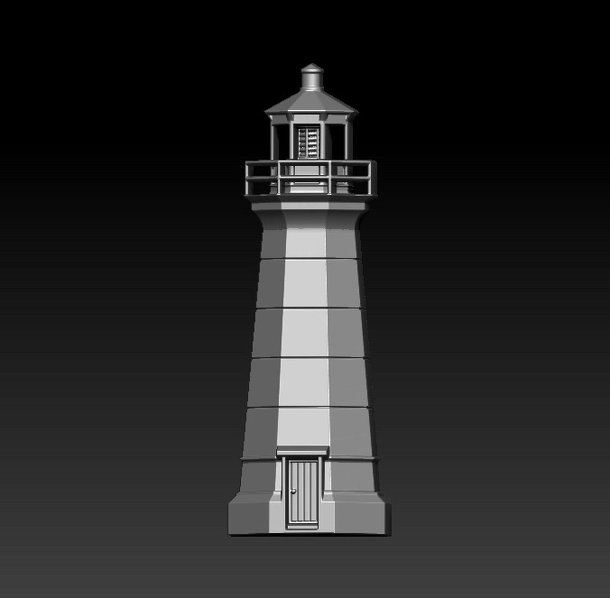 Lighthouse STL Model for 3D printer and CNC router Lighthouse | Etsy