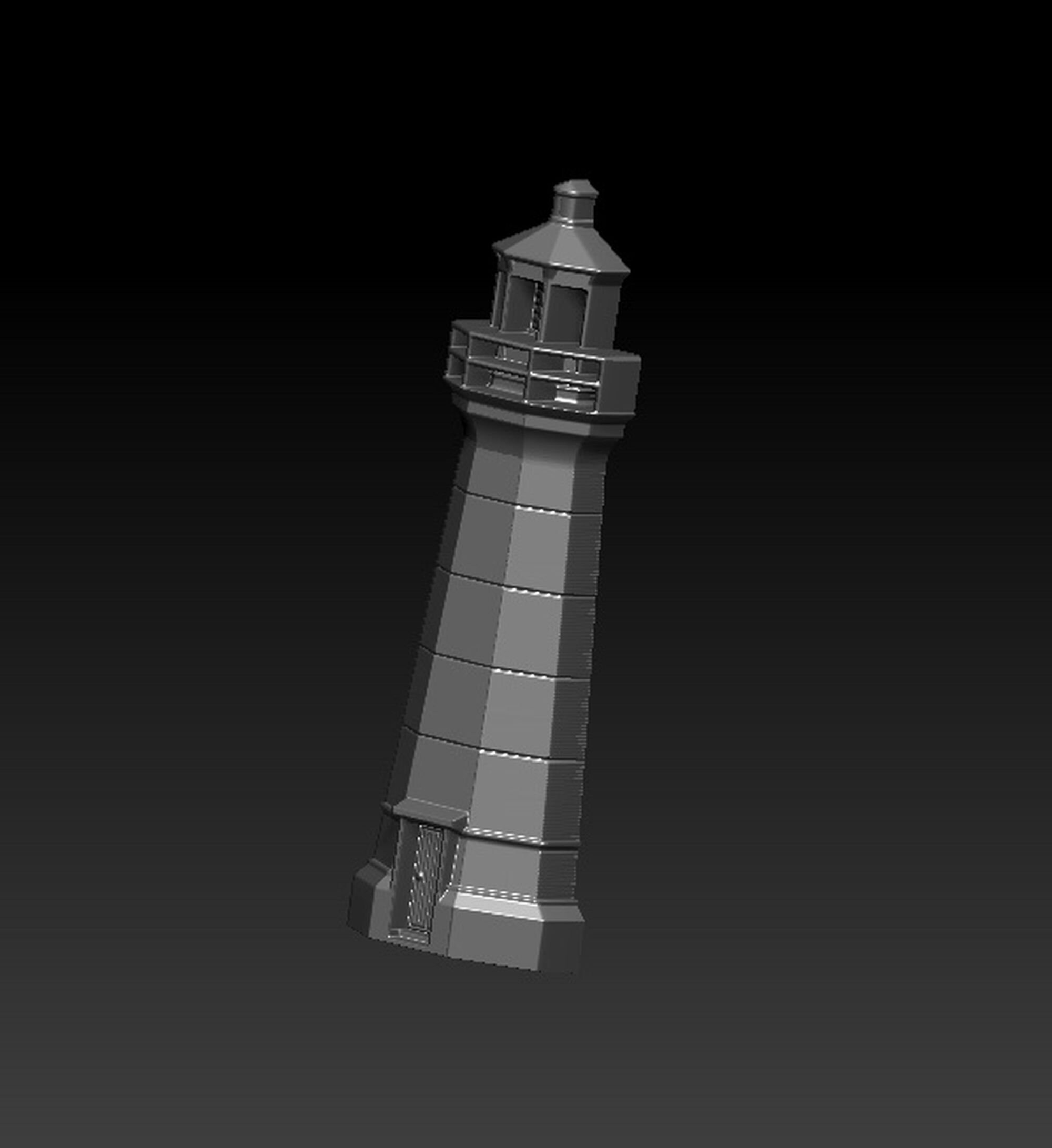 Lighthouse STL Model for 3D printer and CNC router Lighthouse | Etsy