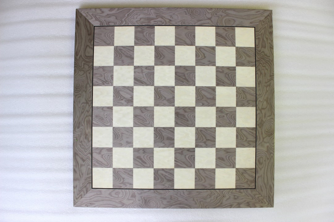 Grey Ash Burl Wooden Chess Board 55cm - Etsy