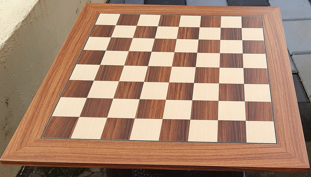 Mahogany Diagonal Chess Board - 45 Cm - Etsy