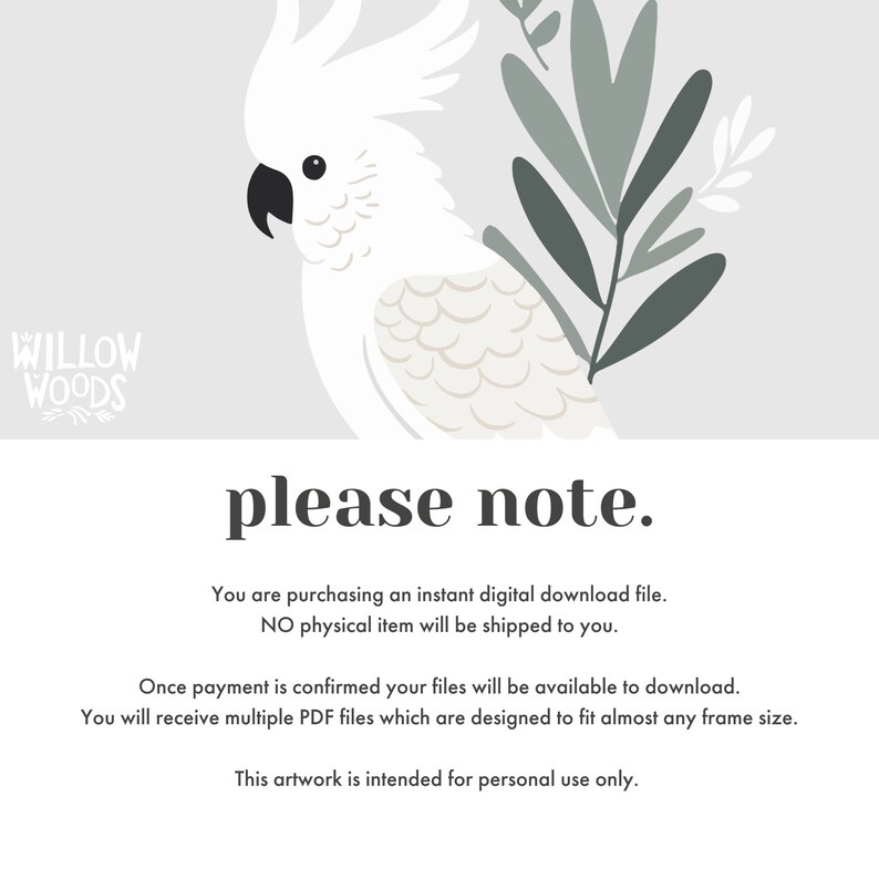 Set of 3 Australian Animal PRINTABLE WALL ART, Australiana Nursery ...