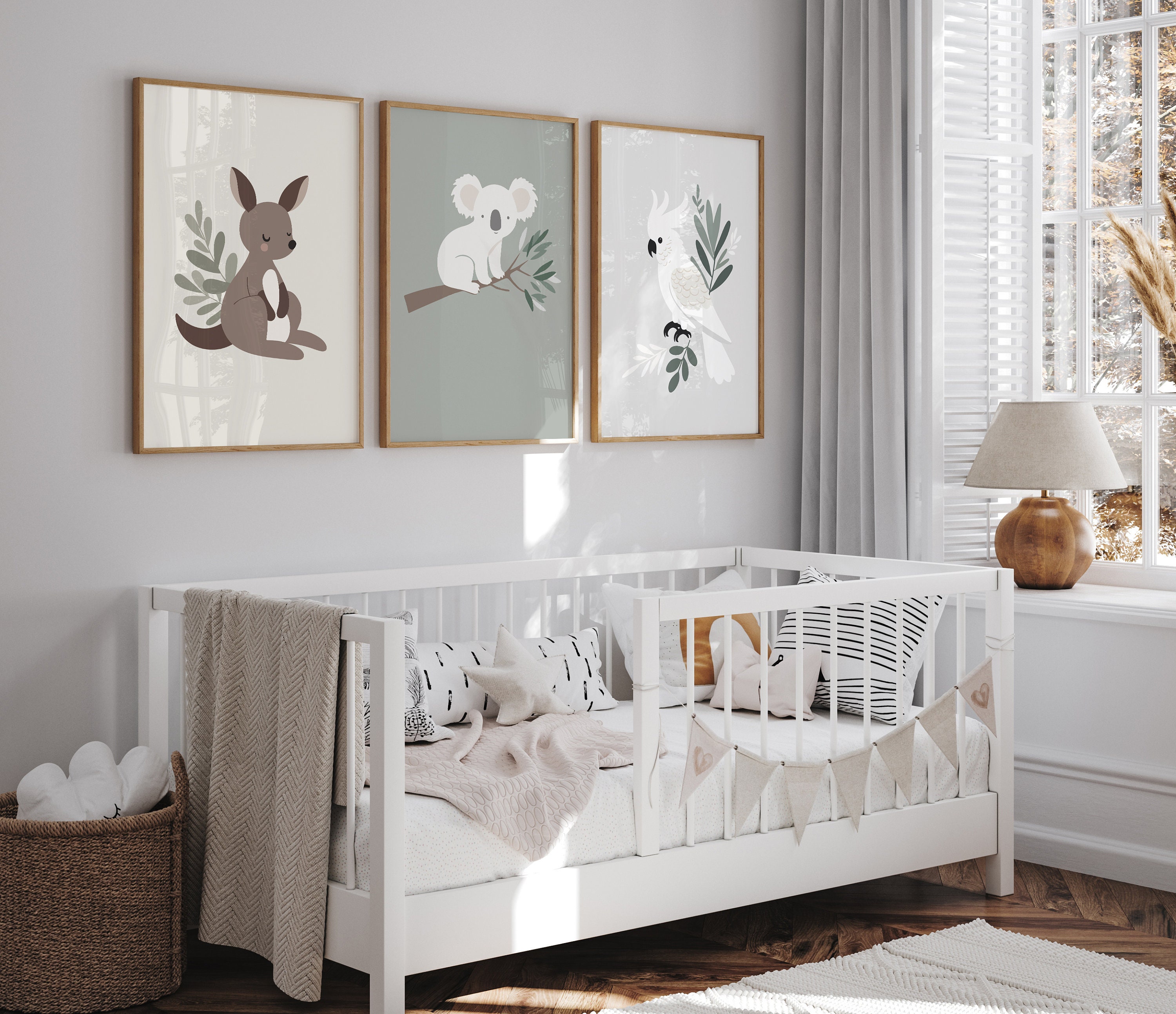 Set of 3 Australian Animal PRINTABLE WALL ART, Australiana Nursery ...