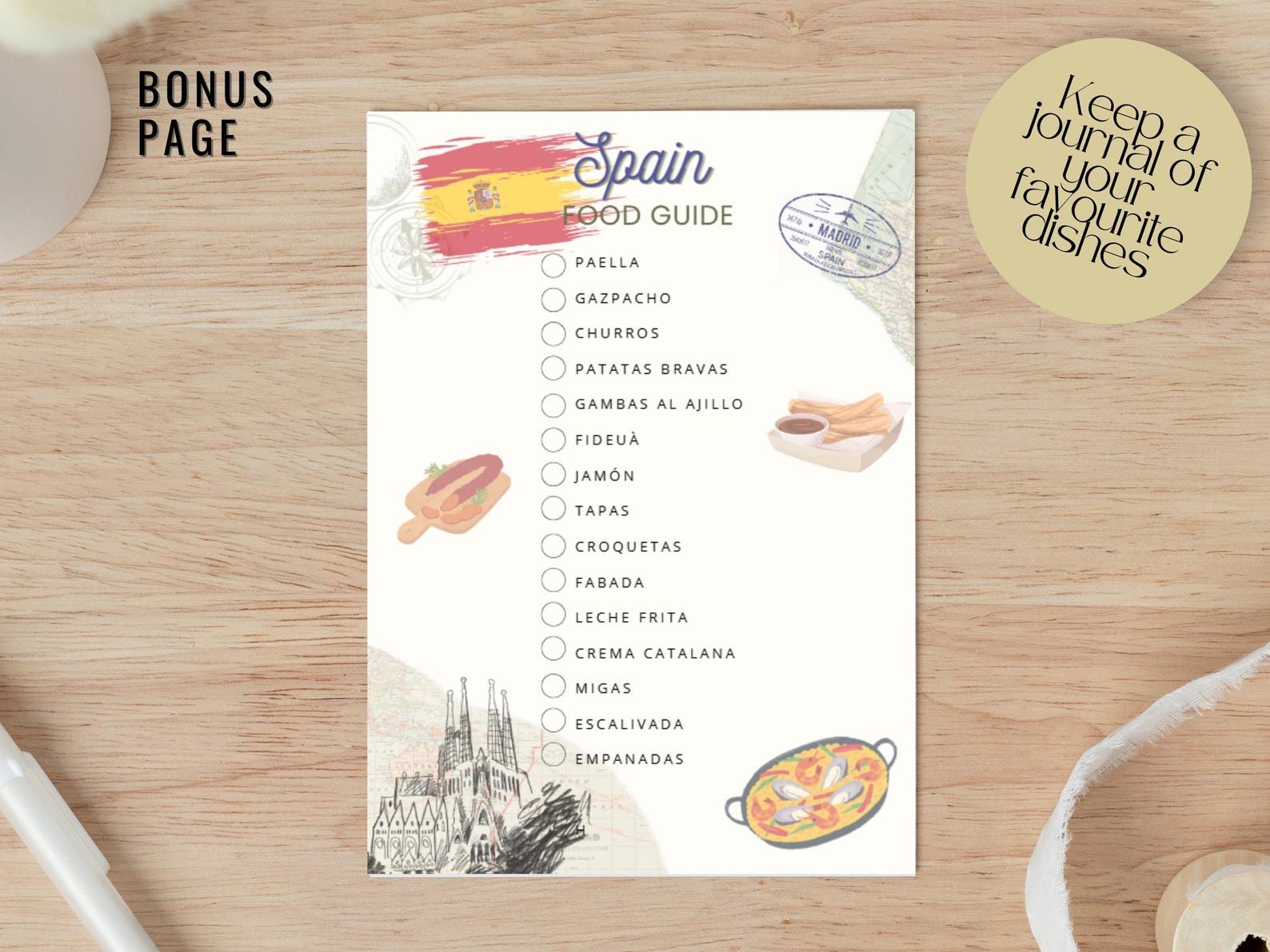 Spain Ultimate Travel Food Checklist Spain World Travel Guide Spain ...