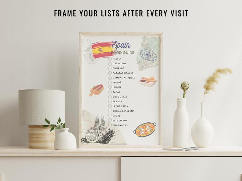 Spain Ultimate Travel Food Checklist Spain World Travel Guide Spain ...