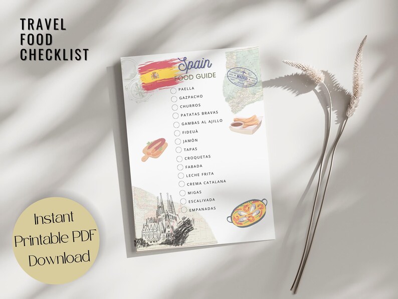 Spain Ultimate Travel Food Checklist Spain World Travel Guide Spain ...