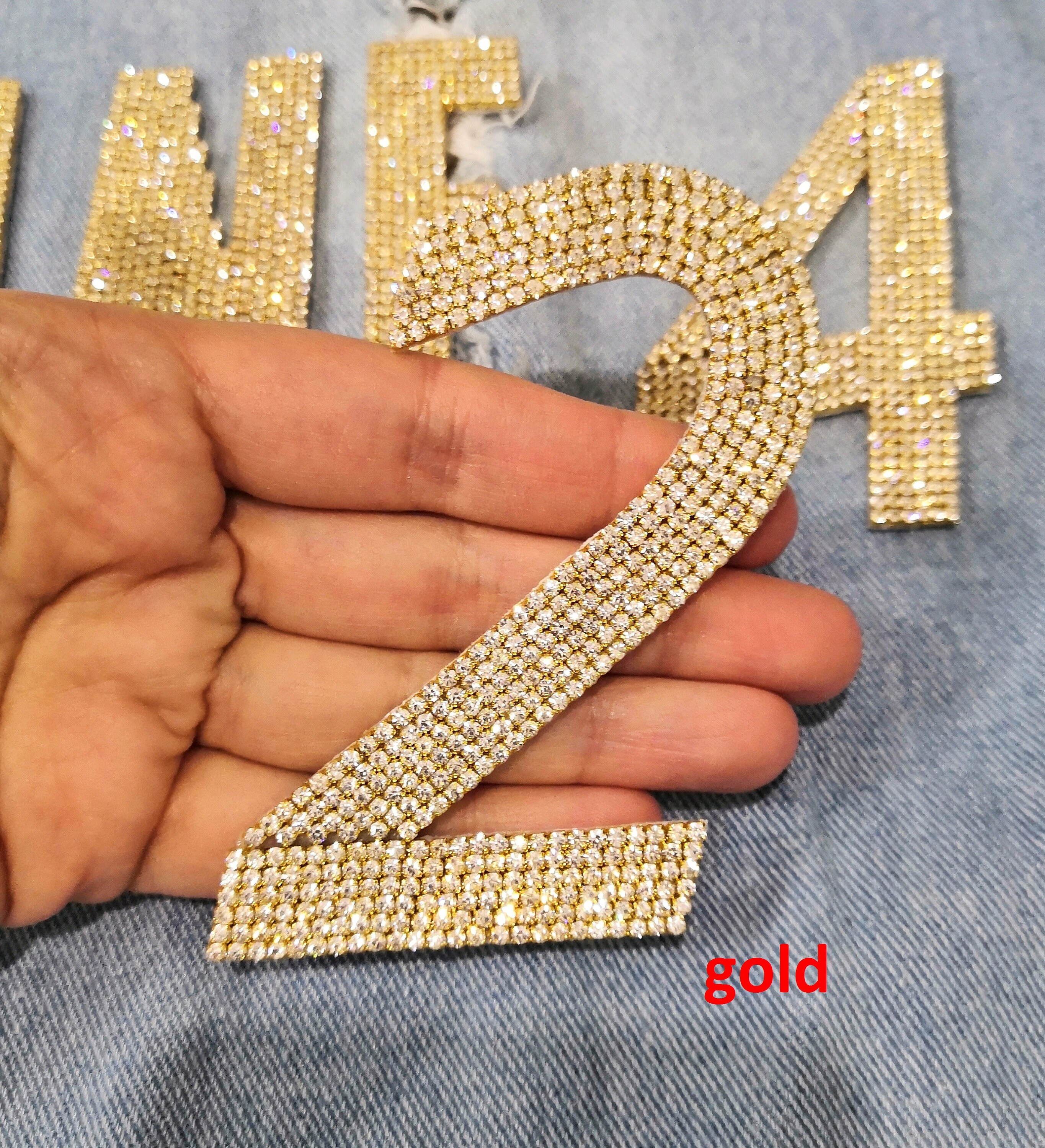 Large Number patch Digit & 0-9/Rhinestone patch/ Numbers | Etsy