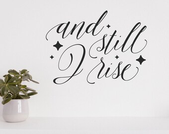 Still I Rise Decal - Etsy