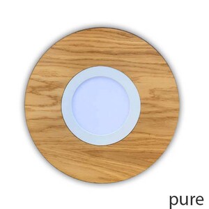 33cm Round LED Oak Cover Ceiling Light Ceiling Light Fixture - Etsy