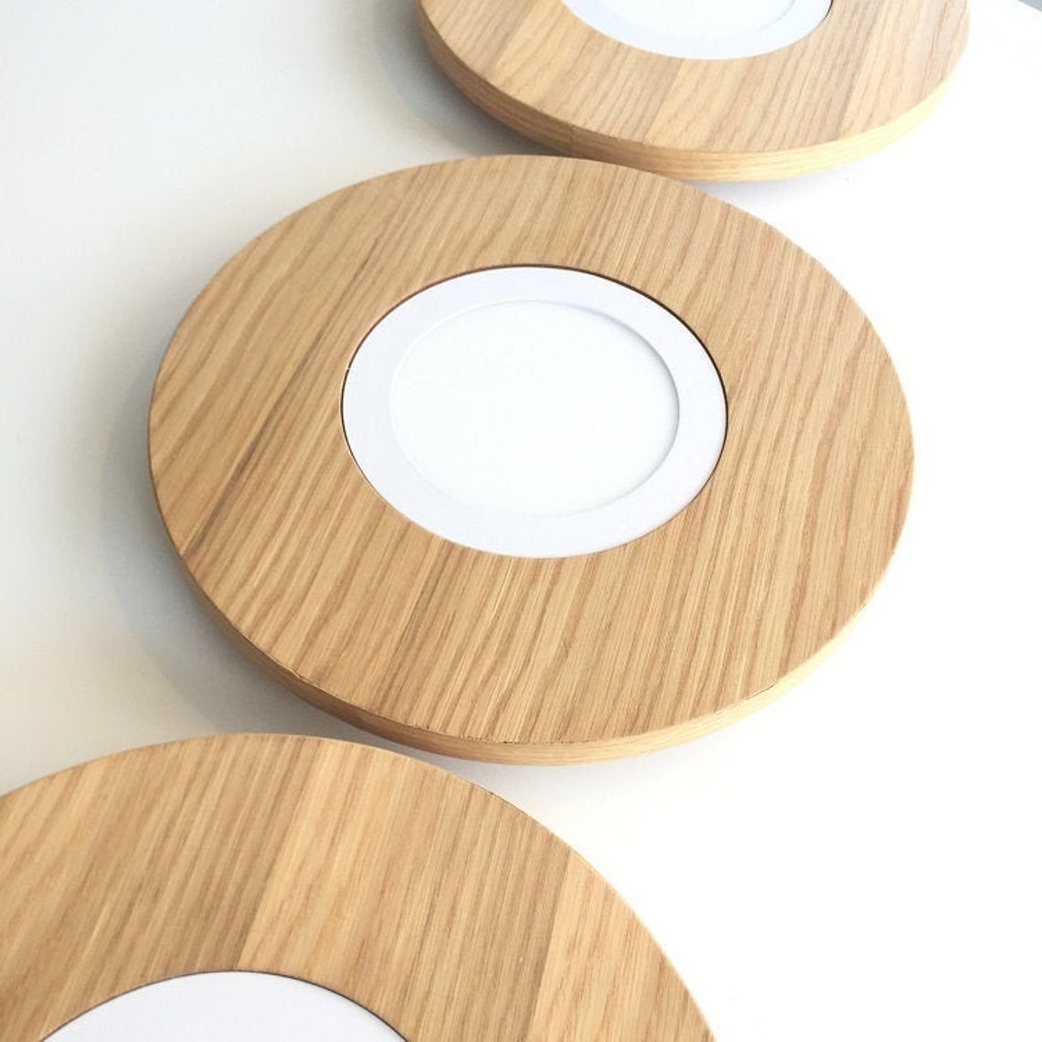 33cm Round LED Oak Cover Ceiling Light Ceiling Light Fixture - Etsy