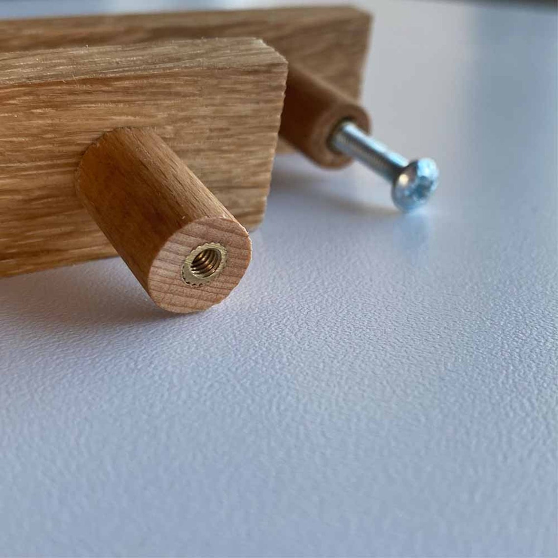 Modern Cabinet Handle Wood Drawer Pull Minimal Wood Handle - Etsy