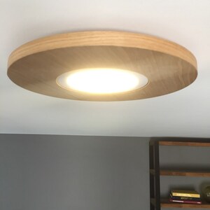 33cm Round LED Oak Cover Ceiling Light Ceiling Light Fixture - Etsy