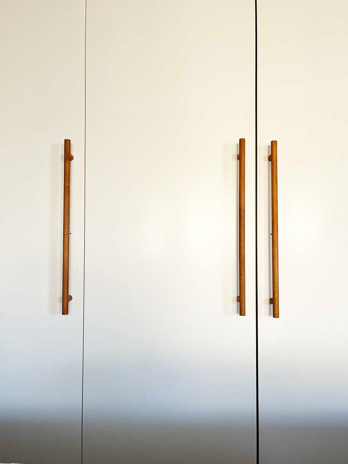 Long Beech Wood Wardrobe Handle, Minimalist Cabinet Pull - Etsy