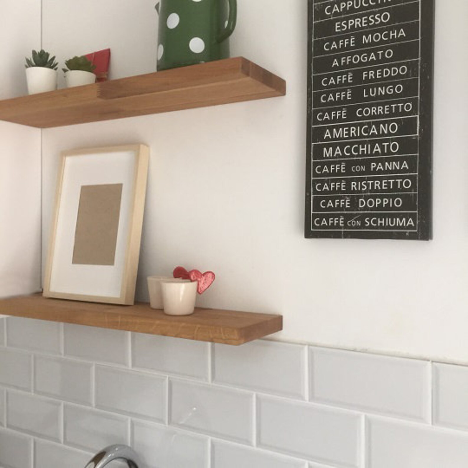 Floating Wooden Shelf Kitchen Shelf, Modern Shelf, Rustic Floating ...