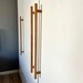 Long Beech Wood Wardrobe Handle, Minimalist Cabinet Pull - Etsy