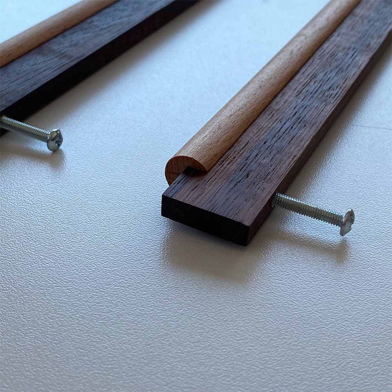 Hand Crafted Iroko Drawer Handle Minimalist Cabinet Pulls - Etsy