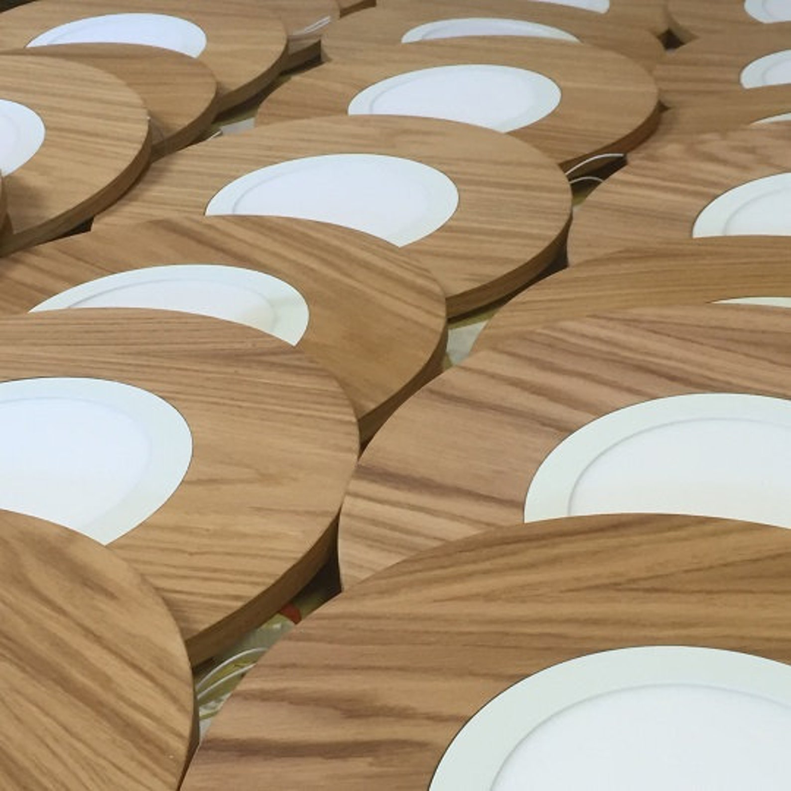 42cm Round LED Oak Cover Ceiling Light Ceiling Light Fixture - Etsy