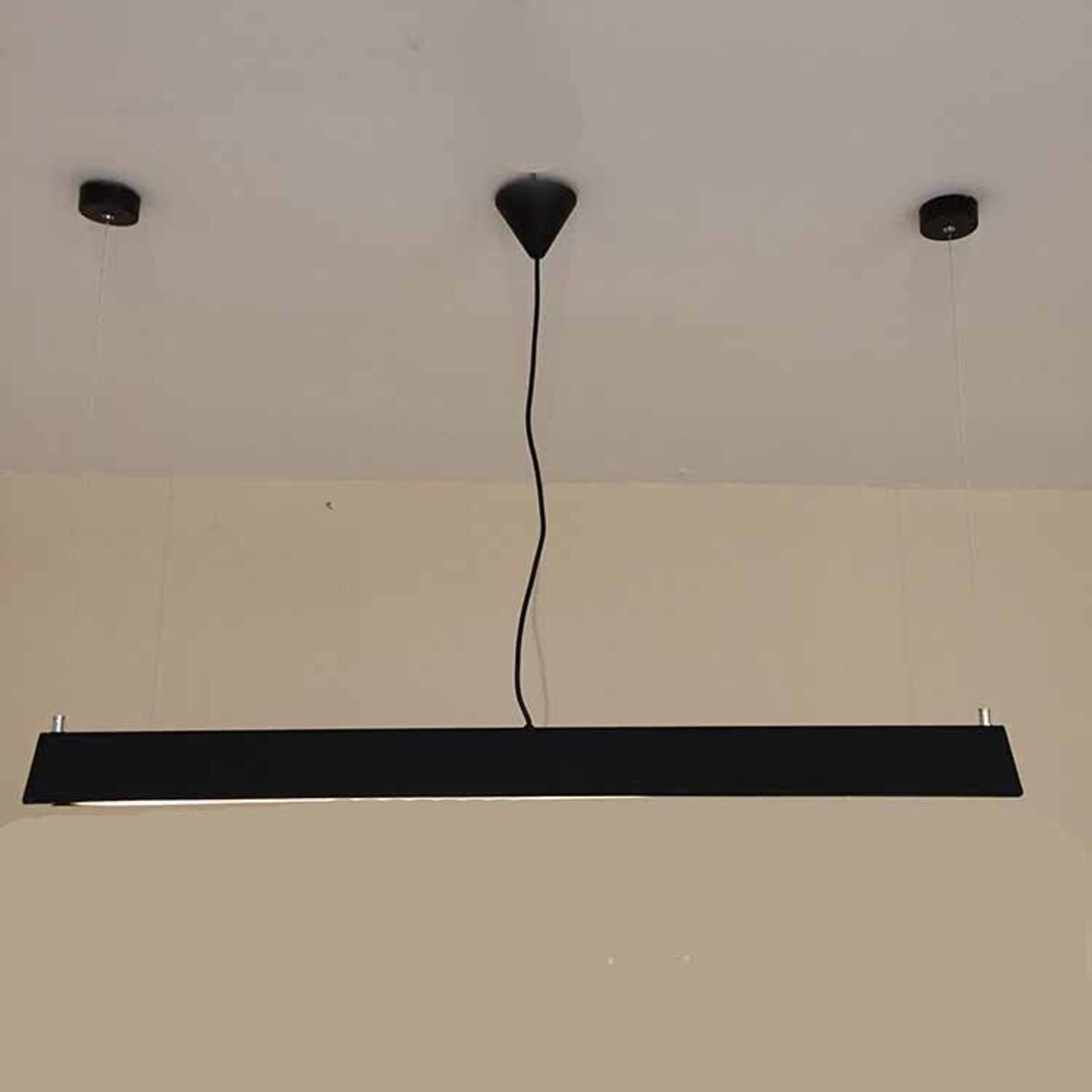 Modern Hanging Ceiling Lighting Linear LED Pendant Minimal - Etsy
