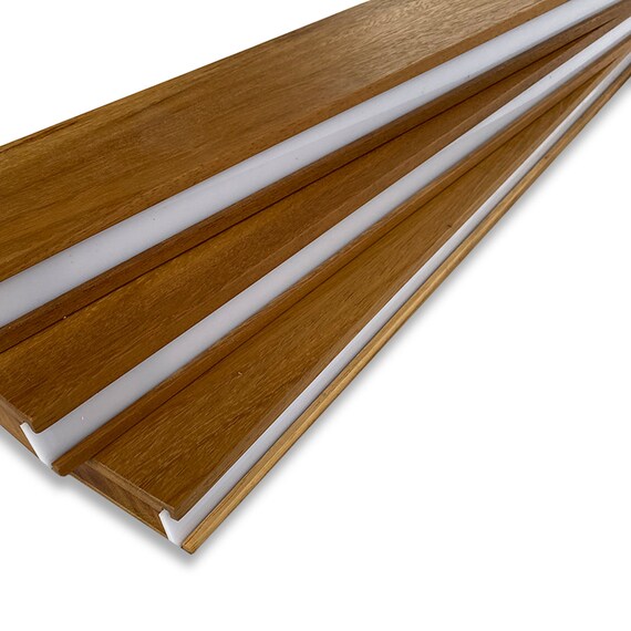 Lighting Hanging Solid Wood Panel Led Pendant 80cm 60cm 100cm Linear ...