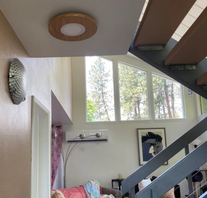 33cm Round LED Oak Cover Ceiling Light Ceiling Light Fixture - Etsy