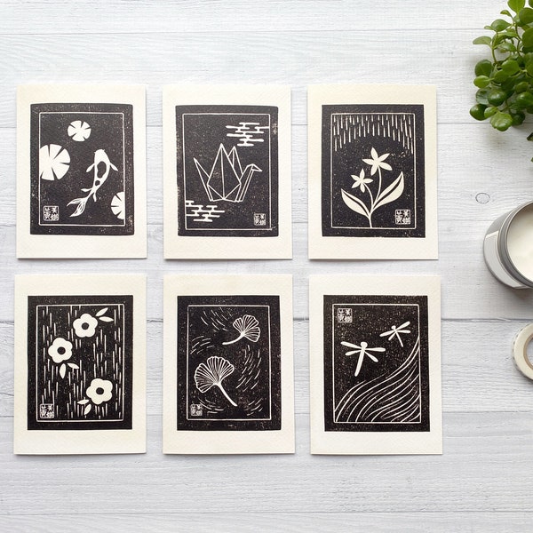 Block Print Cards - Etsy
