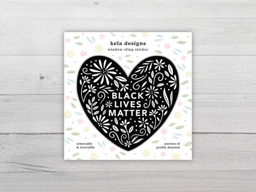 Black Lives Matter Removable Window Cling | Window Sticker Decal ...