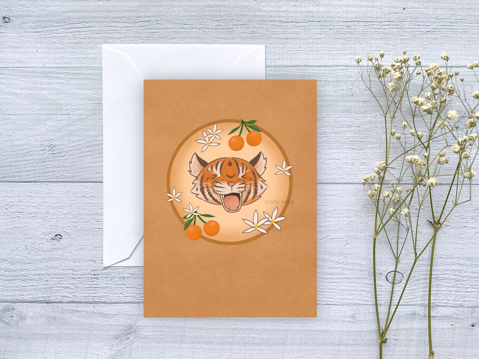 Year of the Tiger Greeting Card Lunar New Year 2022 Folded - Etsy