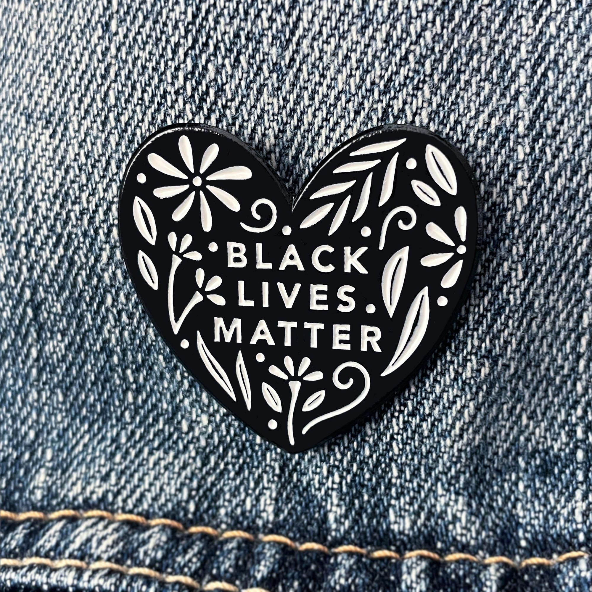 Black Lives Matter Pin Soft Enamel Pin BLM Ally Pin - Etsy
