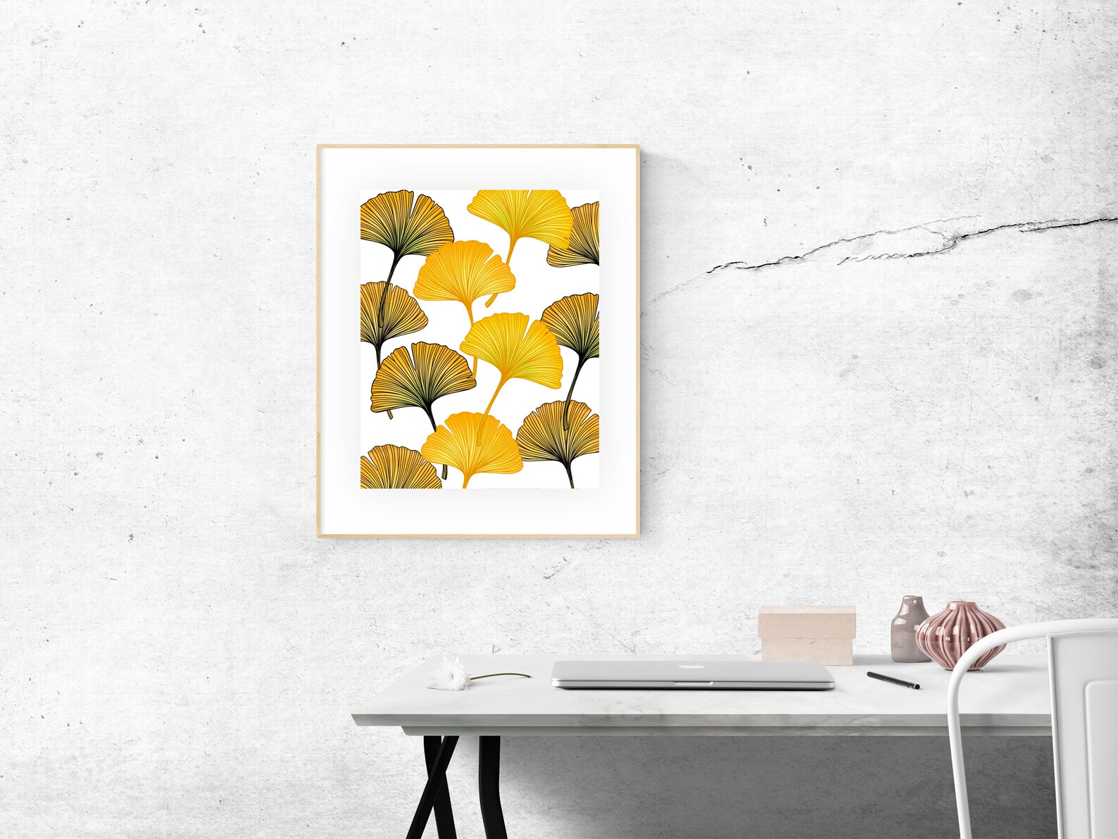 Ginkgo Leaves 3 Art Print | Printed on High Quality Smooth Matte Paper ...