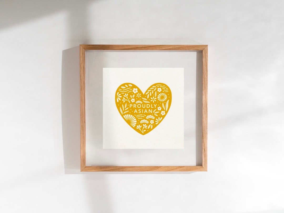 Proudly Asian Art Print | Stop AAPI Hate | Fine Art Print Wall Hanging ...