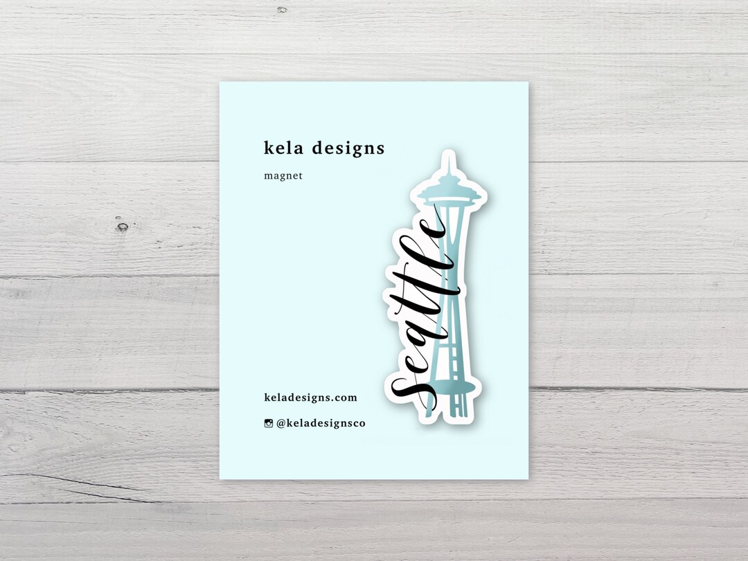 Seattle Space Needle Magnet | Refrigerator or Car Magnet | Pacific ...