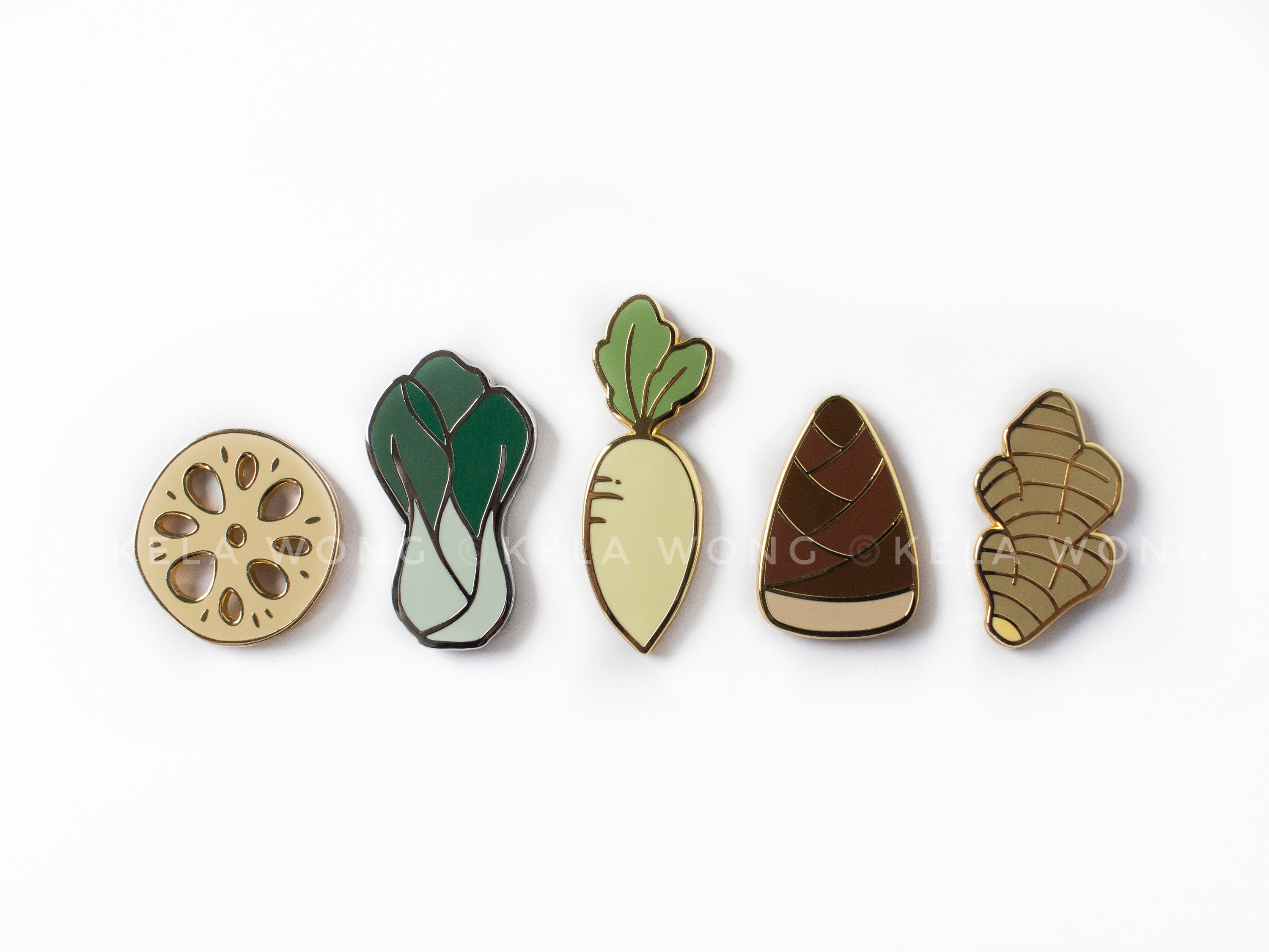 Daikon Radish Enamel Pin | Asian Vegetables | Hard Enamel Pin ...