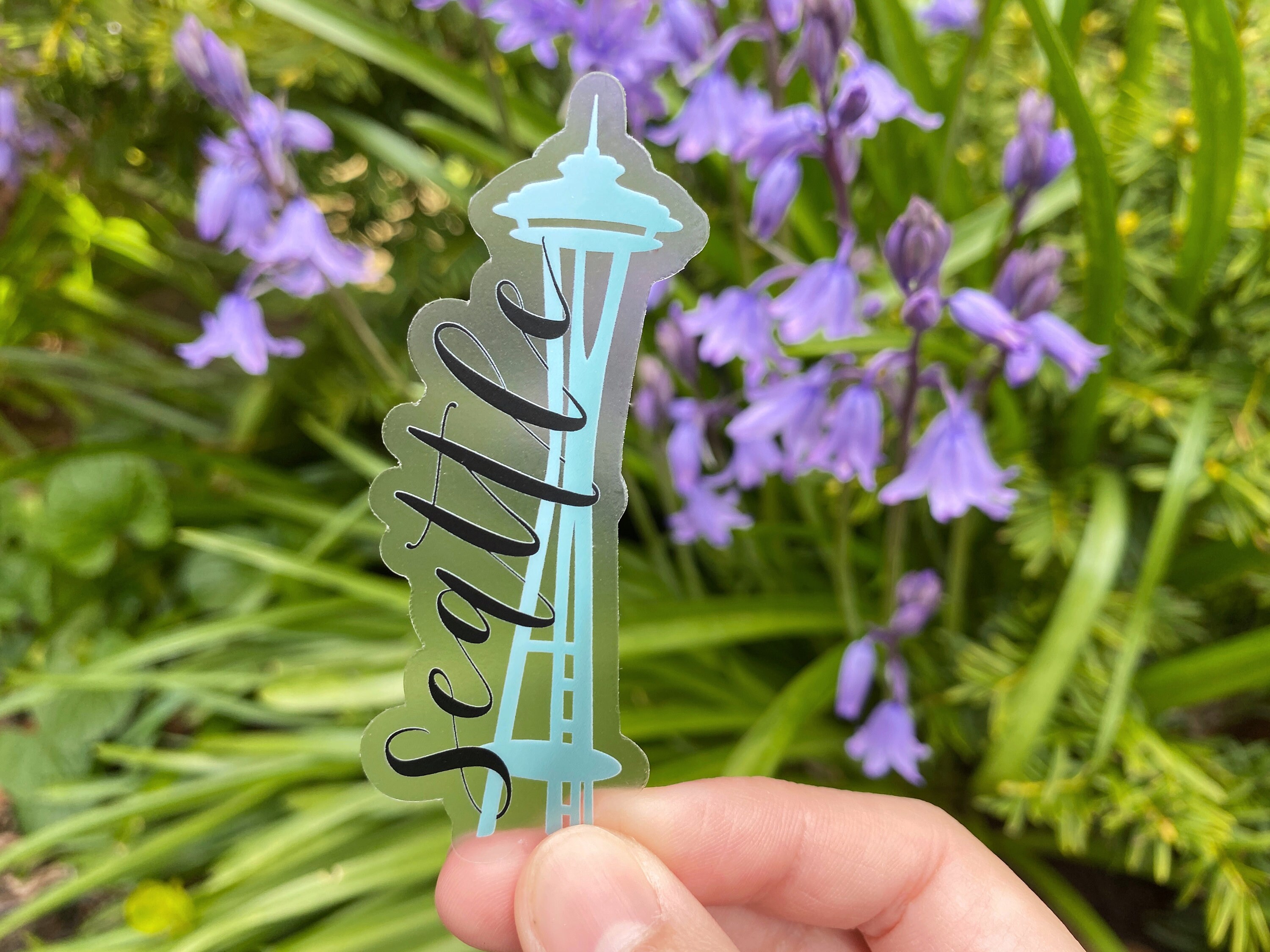 Clear Seattle Space Needle Vinyl Sticker Decal for Laptop | Etsy